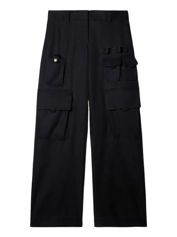 Off-White High-rise Cargo Pants - Black