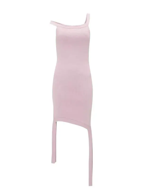 J.W.ANDERSON Jw Anderson Deconstructed Knitted Dress - Pink