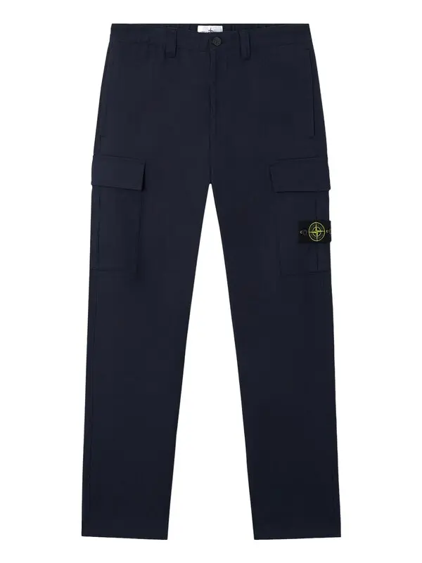 Stone Island Compass Badge Cargo Trousers - Dark Blue