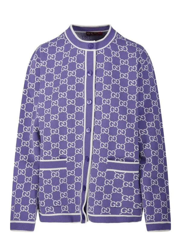 Gucci Gg Monogram Button-up Cardigan - No