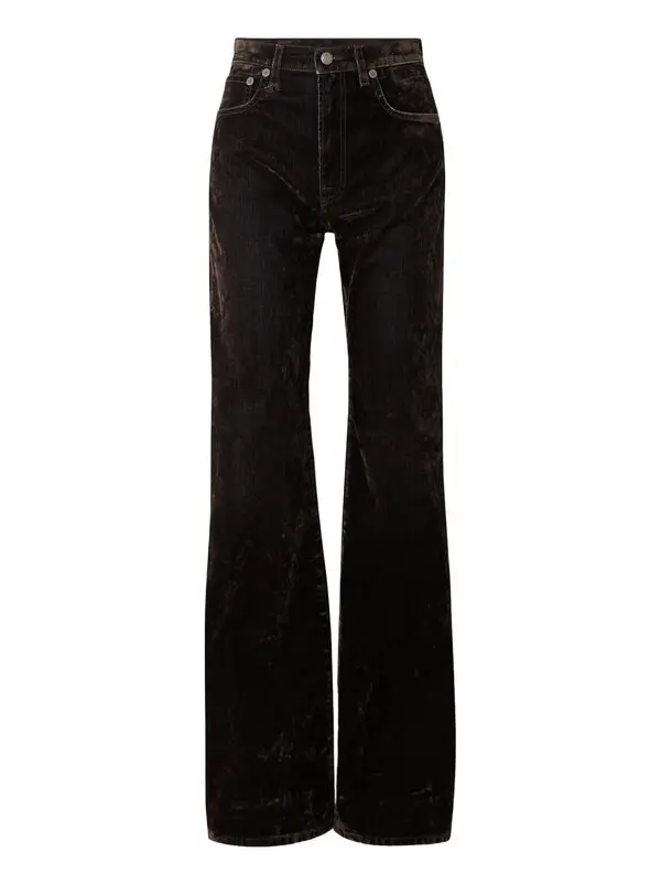 R13 High-rise Flared Jeans - Black