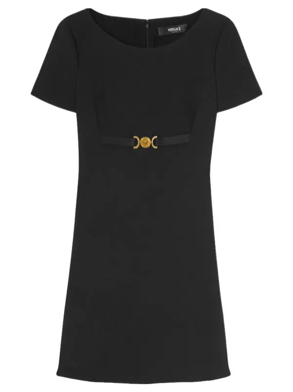 Versace Medusa '95 Crewneck Mini Dress - Black