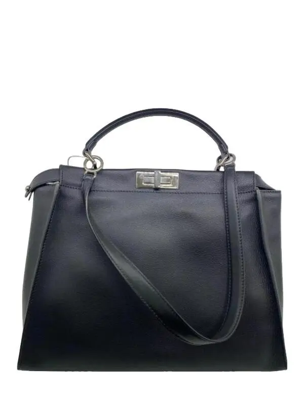 Fendi Top Handle Shoulder Bag - Black