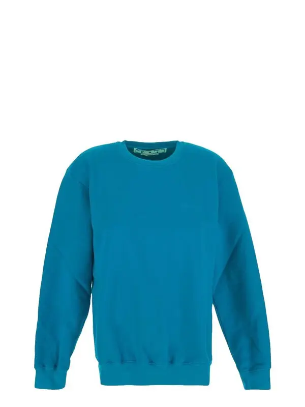 Off-White Diag-stripe Print Sweatshirt - Blue