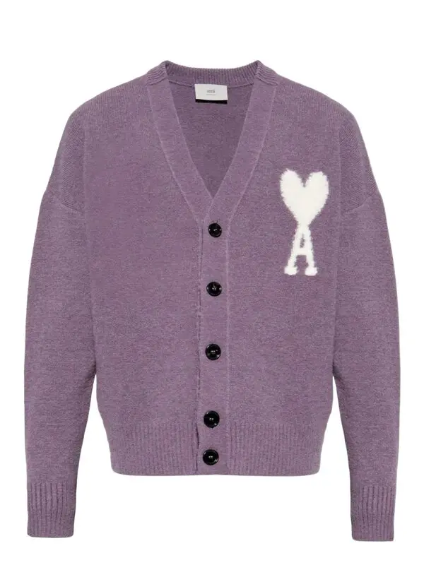Ami De Coeur Knitted Cardigan - Lilac
