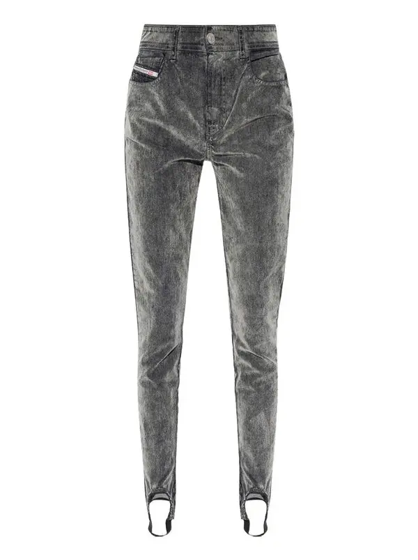 DIESEL® Slandy High Waist Skinny Jeans - Black