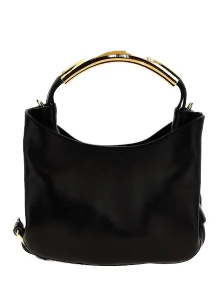 Moschino Detailed Top Handle Bag - Black