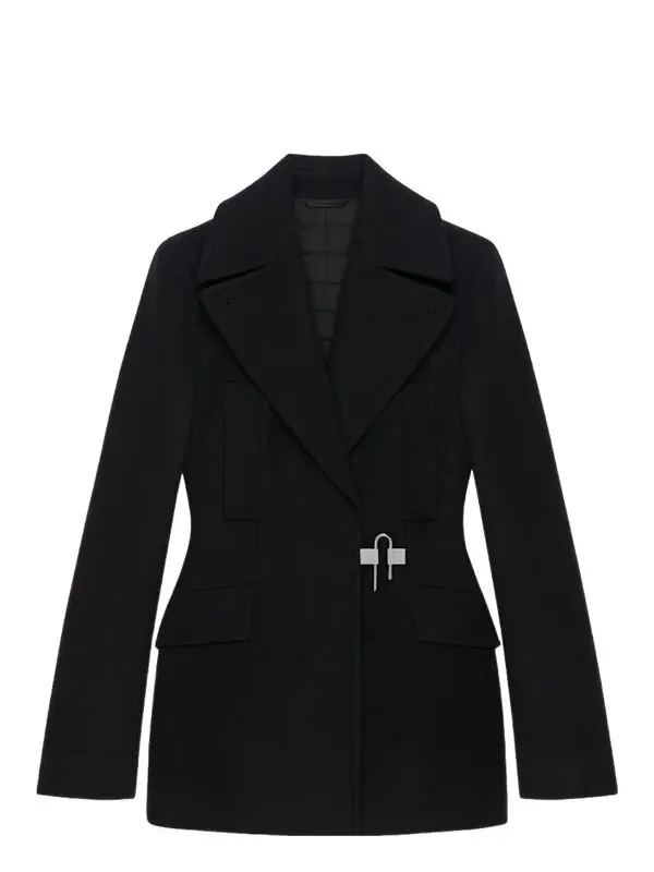 Givenchy U-lock Buckle Peacoat - Black
