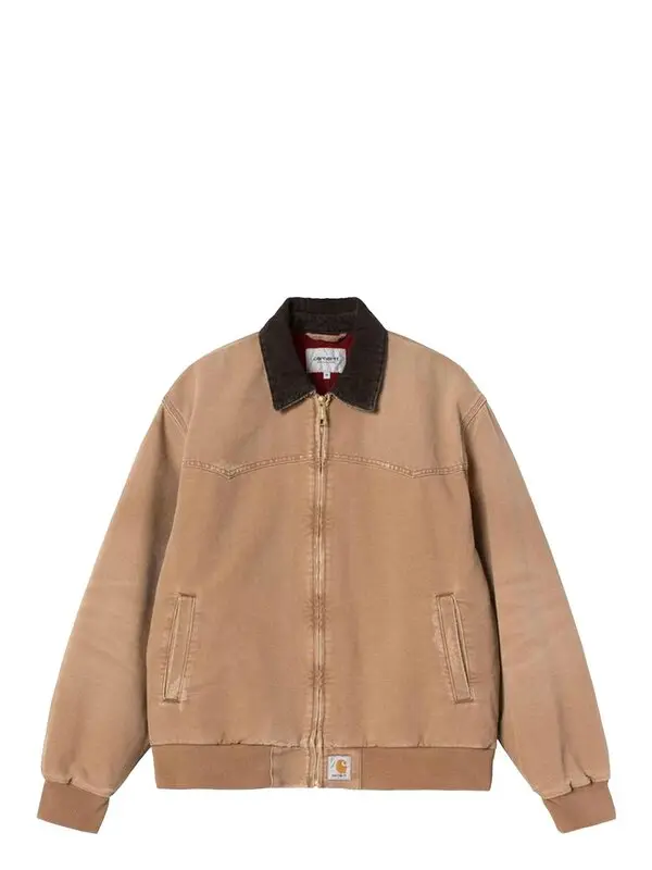 Carhartt Work In Progress Santa Fe Quilted Canvas Jacket - Nude