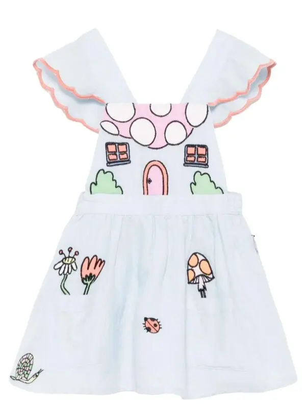 Stella McCartney Embroidered Dress - Light Blue