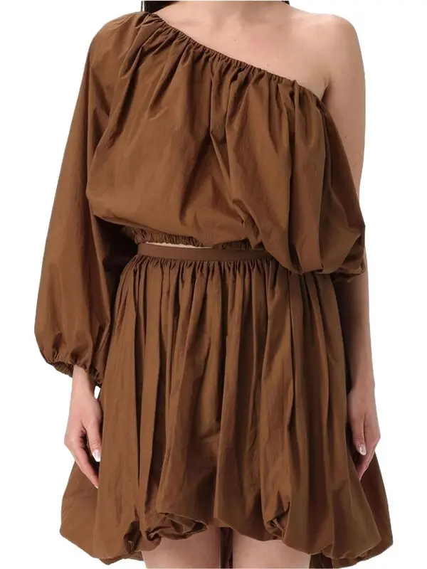 Philosophy Di Lorenzo Serafini One-shoulder Balloon Blouse - Brown