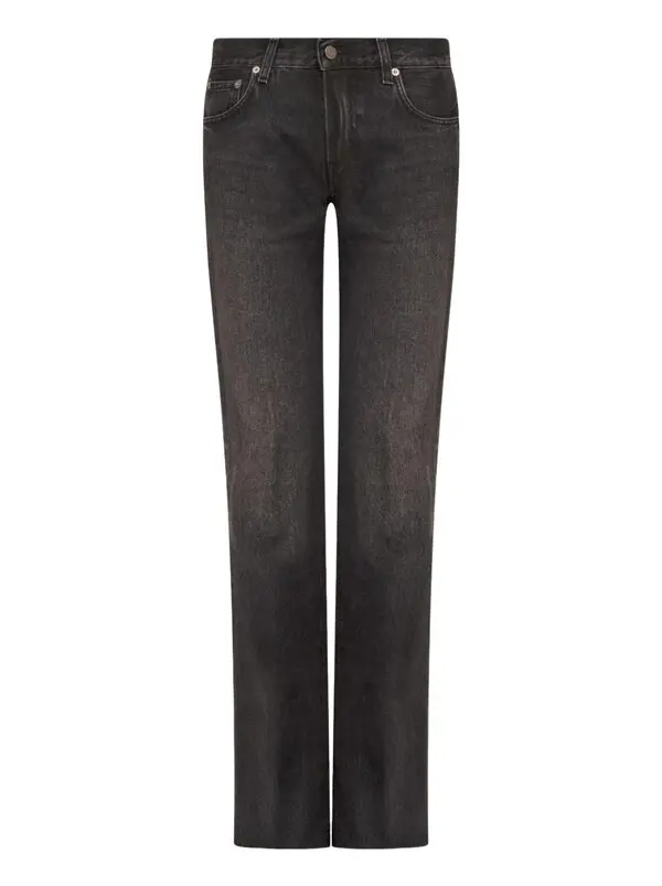 HAIKURE Carly Mid-rise Straight Jeans - Black
