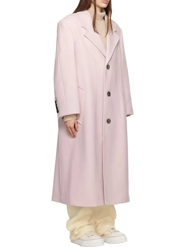 Ami Excessive Lapel Coat - Pink