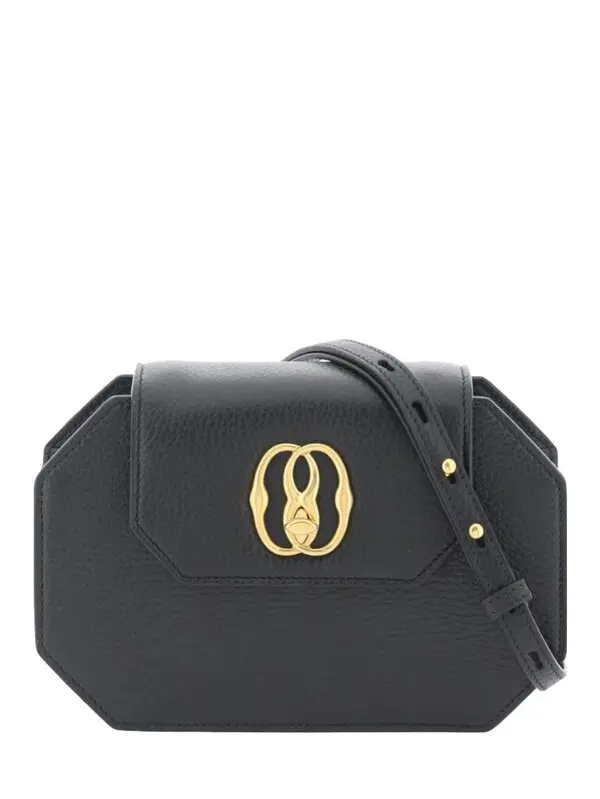 Bally Logo-plaque Leather Minibag - Black