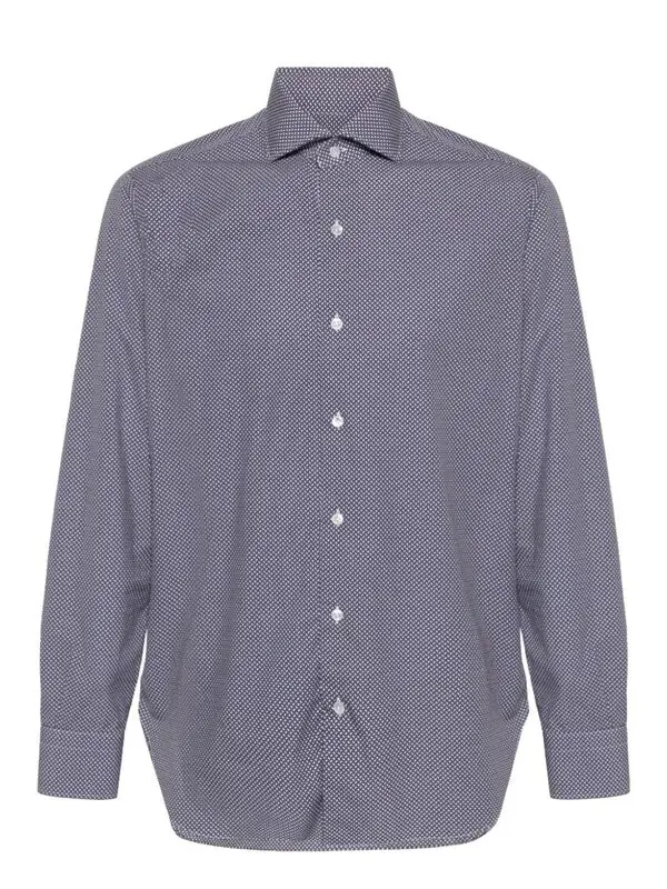 BARBA NAPOLI Long-sleeved Shirt - Gray