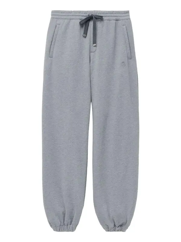 Alexander McQueen Skull Embroidered Tapered Sweatpants - Grey