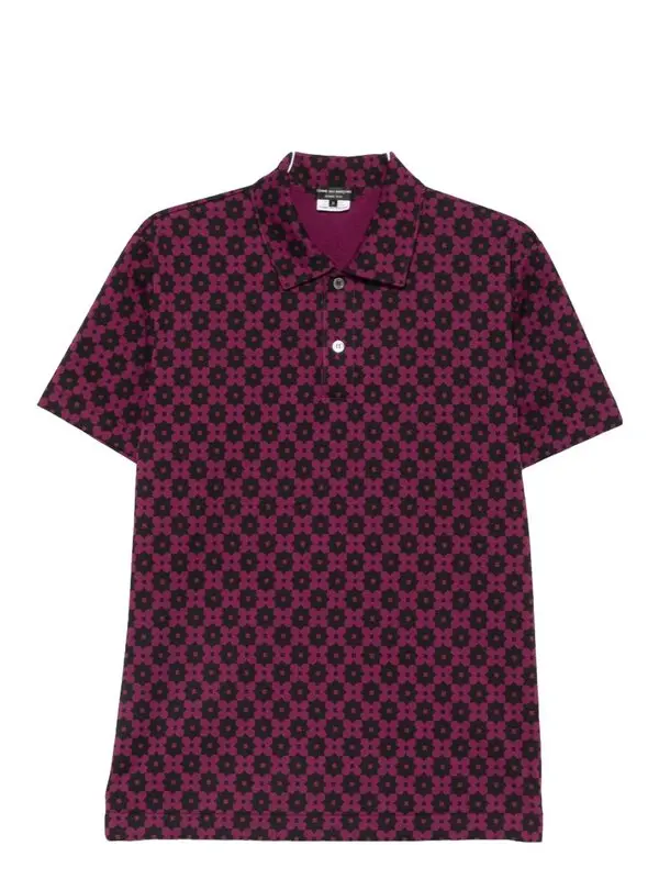 Comme Des Garçons Short-sleeved Polo Shirt - Red