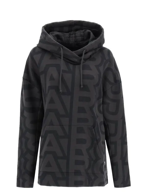 Marc Jacobs Monogram Oversized Hoodie - Black