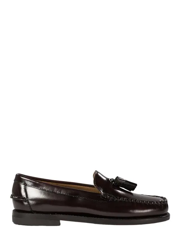 SEBAGO Round Toe Loafers With Fringe Detailing - Brown