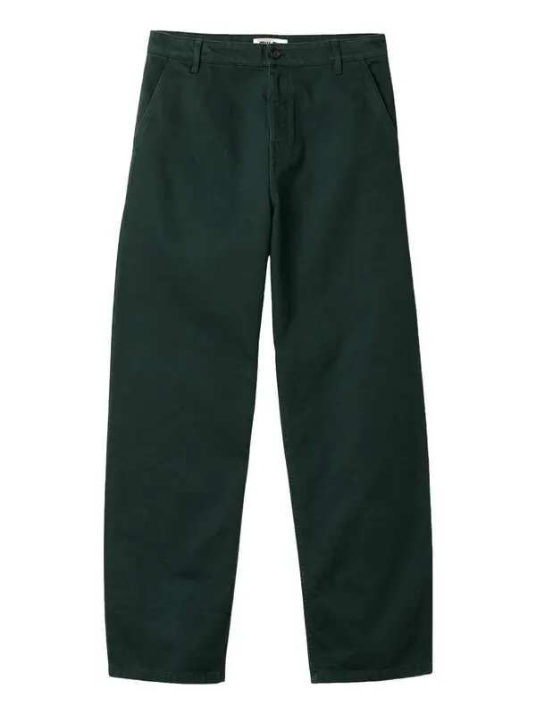 Miu Miu Logo-embroidered Pants - Dark Green