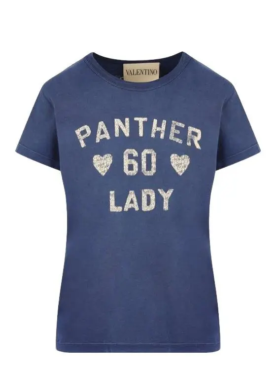 Valentino Garavani Chez Crewneck T-shirt - Blue