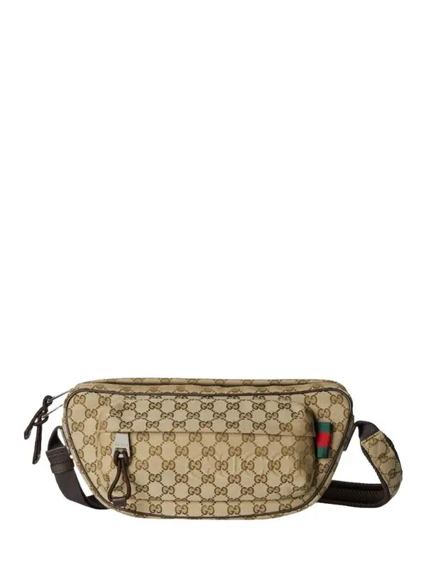 Gucci Gg Monogram Belt Bag - Beige/ebony