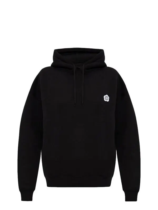Kenzo Logo Patch Hoodie - Black