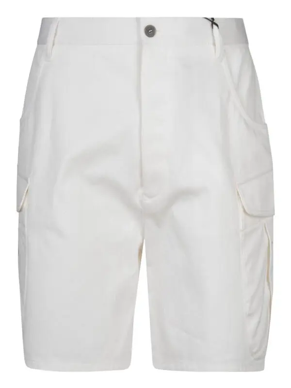 Giorgio Armani Pocket Detail Shorts - White