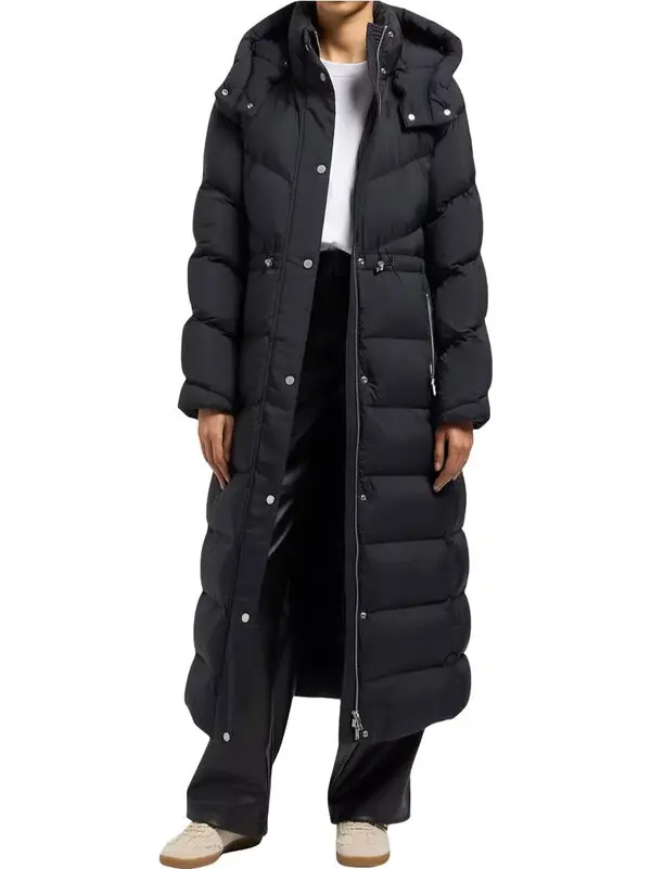 Moose Knuckles Belle Long Puffer Coat - Black