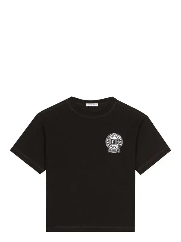 Dolce & Gabbana Dg Embroidered T-shirt - Black