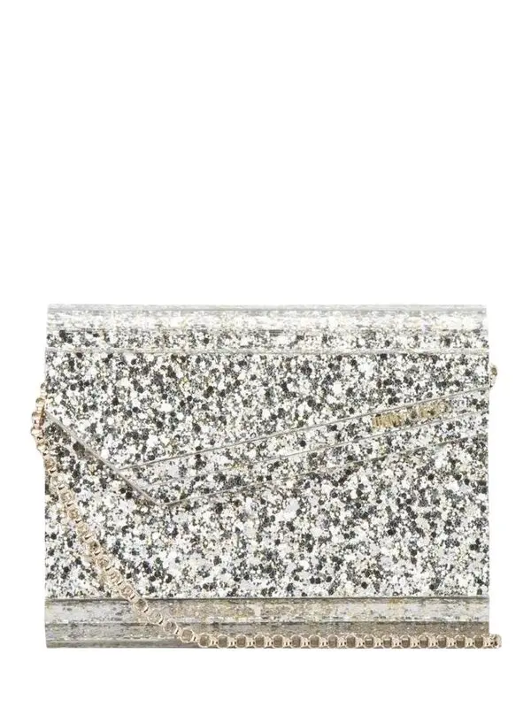 JIMMY CHOO Glitter Clutch Bag - Gray