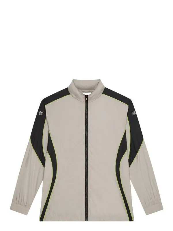 Givenchy Oversized Jogger Jacket With Contrast Stripes - Nude