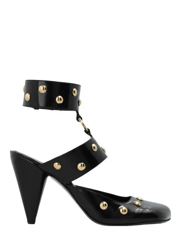 Chloé Studded Ankle Strap Pumps - Black