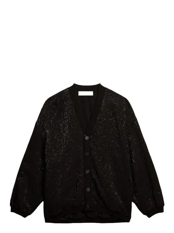 GOLDEN GOOSE Sequin-embellished Buttoned Cardigan - Black
