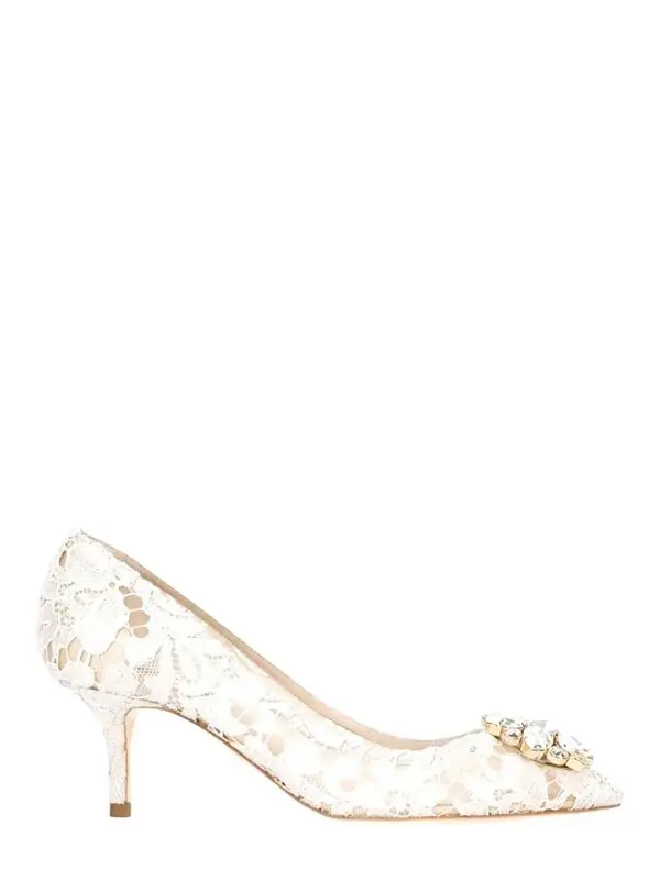 Dolce & Gabbana Bellucci Taormina Lace Pumps - White