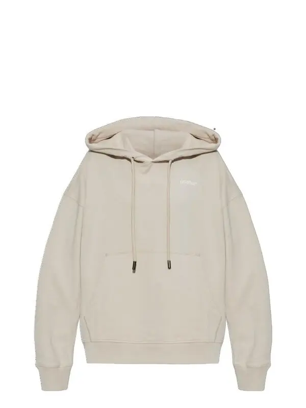 Off-White Oversized Logo Hoodie - White