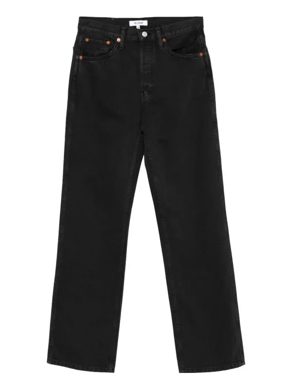 RE/DONE High Rise Loose Jeans - Black