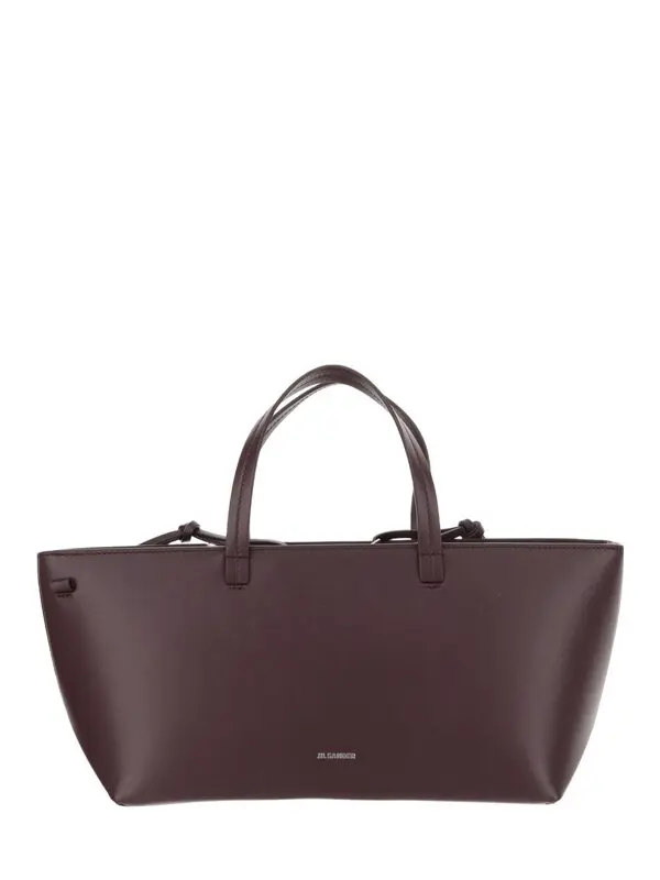 JIL SANDER Logo Detailed Tote Bag - Brown