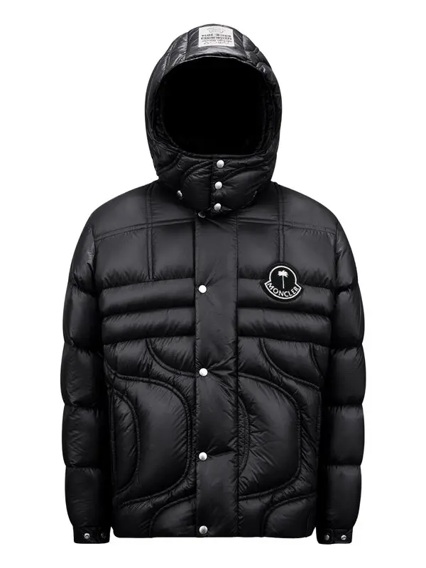 Moncler X Palm Angels Hooded Short Down Jacket - Black