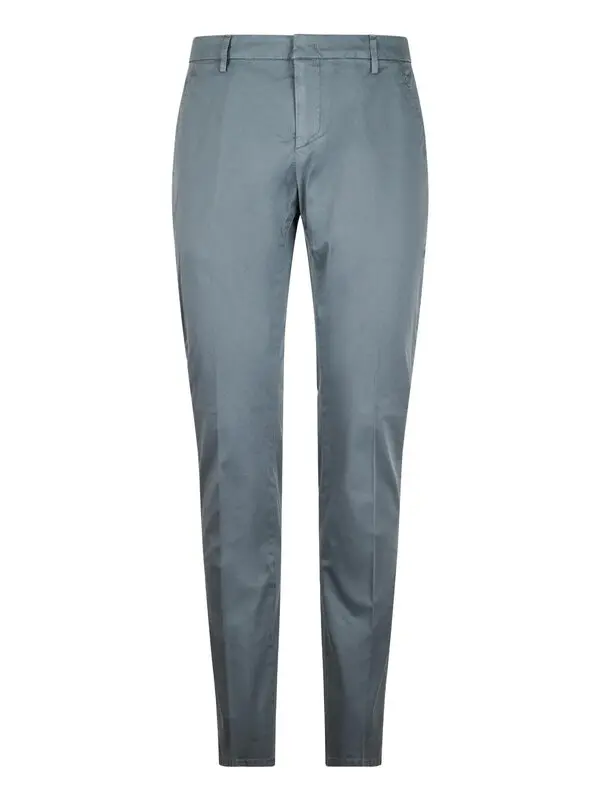 DONDUP Slim Fit Tapered Trousers - Gray