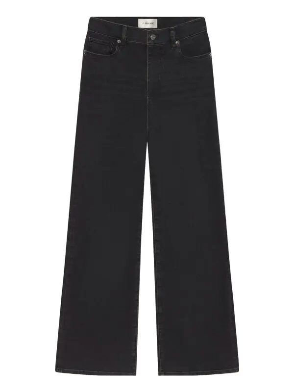FRAME Le Slim Palazzo Jeans - Black
