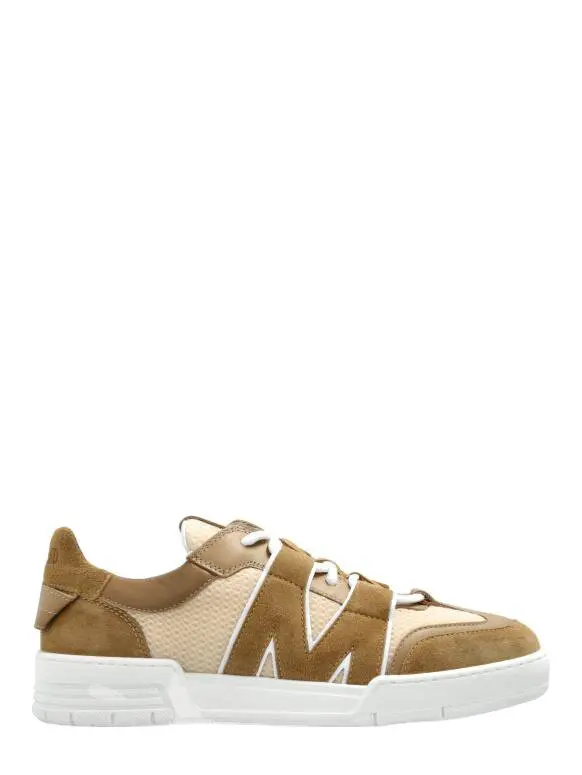 Moschino Detail Lace-up Sneakers - White