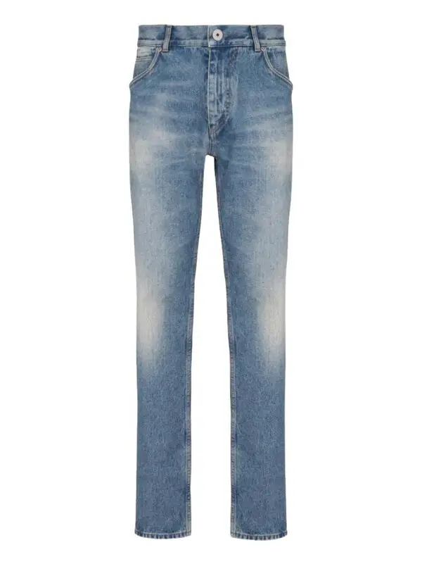 Balmain Mid Rise Jeans - White