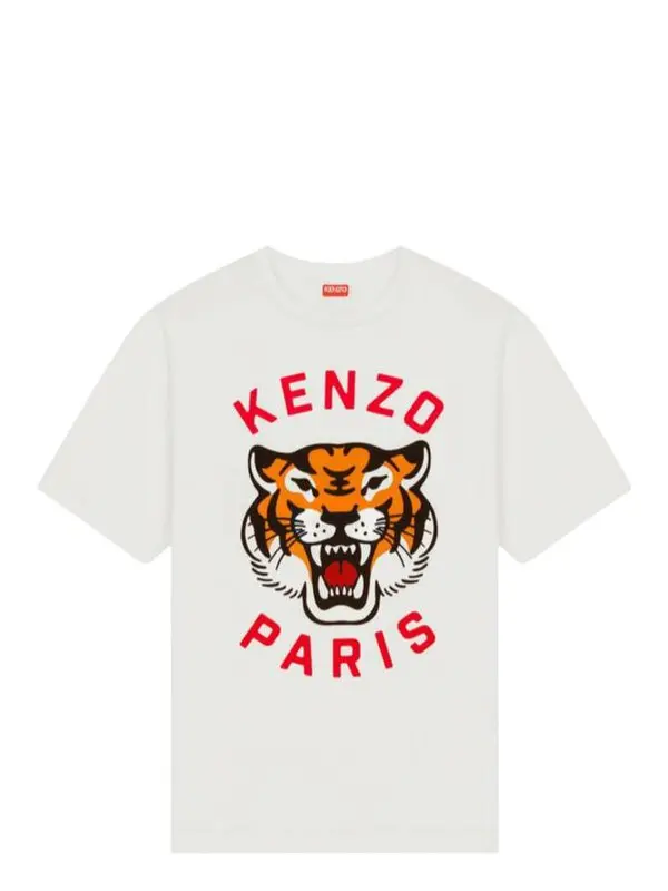 Kenzo Lucky Tiger Crewneck T-shirt - Off White