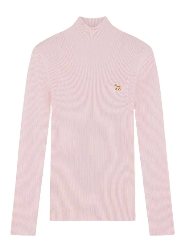 Maison Kitsuné Baby Fox Turtleneck Jumper - Pale Pink