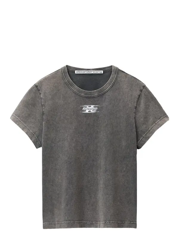 Alexander Wang Blade Logo-embossed T-shirt - Washed Cedar