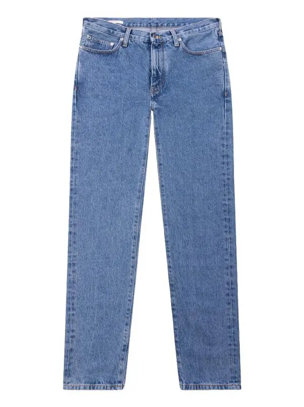 Balmain Zip Detailed Tapered Leg Trousers - Blue