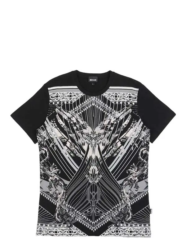 Just Cavalli Printed T-shirt - Black