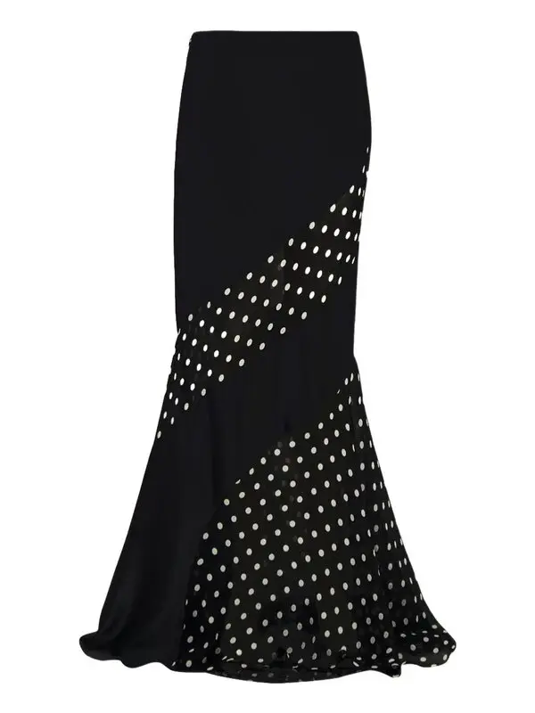 Nina Ricci Polka Dot Maxi Skirt - Wave Point