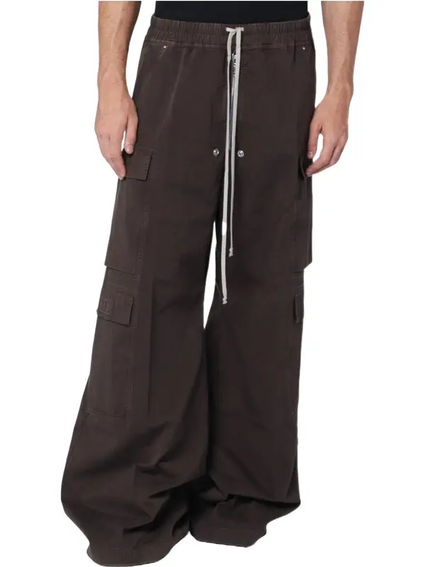 Rick Owens Wide-leg Cargo Trousers - Black